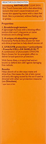 La Roche-Posay Anthelios Clear Skin Dry Touch Sunscreen SPF 60, Oil Free Face Sunscreen for Acne Prone Skin, Won't Cause Breakouts, Non-Greasy, Oxybenzone Free