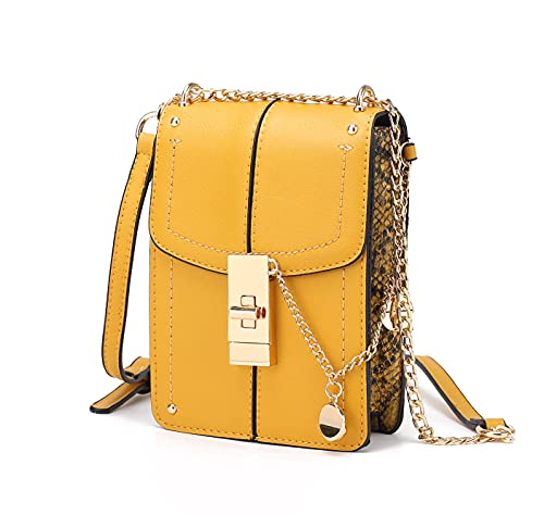 MKF Collection Small Crossbody Bag Cell Phone Purse for Women Card Slots – Vegan Leather Cellphone Bag Case by Mia K