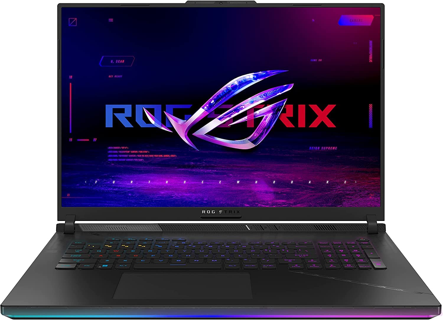 ASUS ROG Strix SCAR 18.4" 240Hz WQXGA Gaming Laptop (Intel i9-13980HX 24-Core, GeForce RTX 4090 16GB, 32GB DDR5, 4TB PCIe SSD, RGB Backlit KYB, Thunderbolt 4, WiFi 6, Win11Pro)