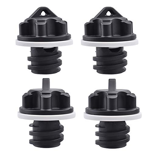EWONICE 4Pack Replacement Drain Plugs for Yeti Coolers, Ergonomically Improved Small Cooler Drain Plug Compatible with Yeti's Line of Roadie, Tundra, and Tank Coolers