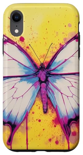 iPhone XR Yellow Butterfly Case