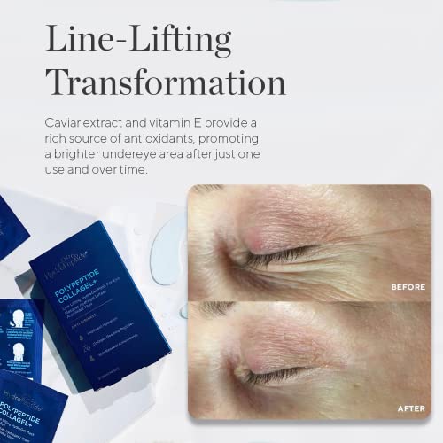 HydroPeptide PolyPeptide Collagel Eye Masks, Line-Lifting Hydrogel, Firmer Appearance and Hydration, 8 Treatments