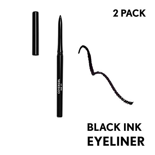 COVERGIRL Ink It! By Perfect Point Plus Waterproof Eyeliner, Black, 2 Count