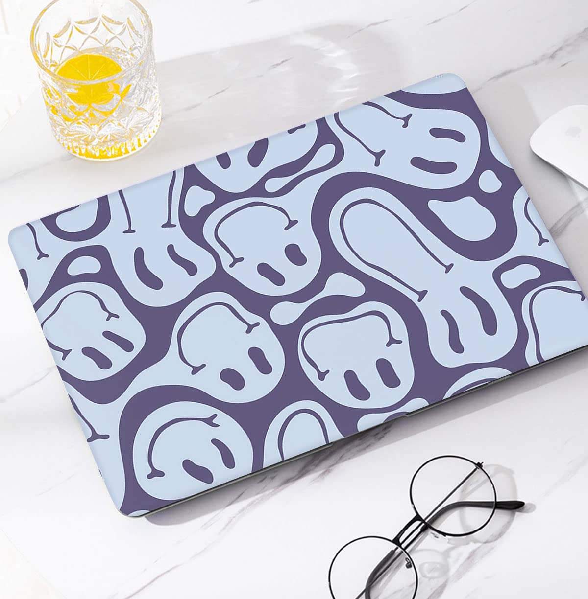 Watbro Compatible with MacBook Pro 13 inch Case 2020 2019 2018 Released M1 A2338/A2251/A2289/A2159/A1989/A1706/A1708, Retro 70's Modern Pattern case, Suitable for MacBook Pro 2020 with Touch ID