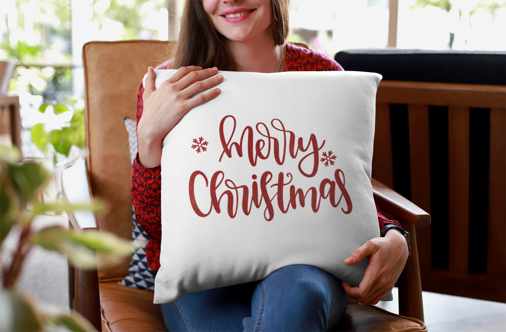 Merry Christmas Iron On Decal, Shirt Transfer Patch Design, DIY Crafts, Holiday Iron-On, Pick Size Color, No Sew Ready To Apply to Most Thing