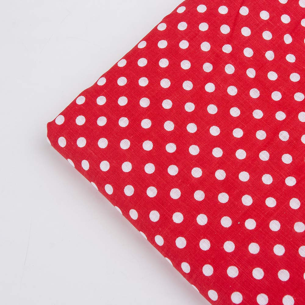 7Pcs 20" x 20" Cotton Fabric DIY Making Supplies Quilting Patchwork Fabric Fat Quarter Bundles DIY for Quilting Patchwork Cushions (Red, 20" x 20")