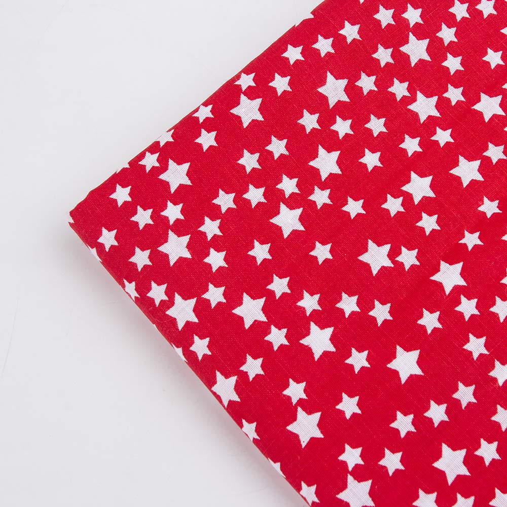 7Pcs 20" x 20" Cotton Fabric DIY Making Supplies Quilting Patchwork Fabric Fat Quarter Bundles DIY for Quilting Patchwork Cushions (Red, 20" x 20")