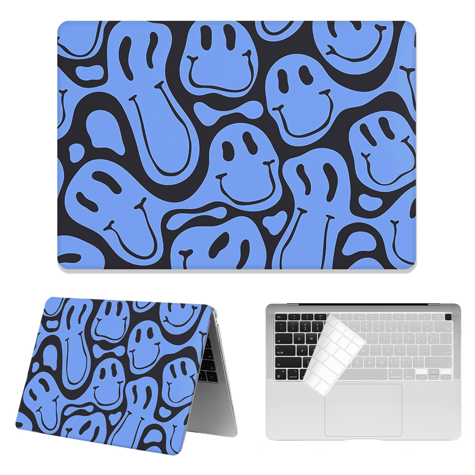 Watbro Compatible MacBook Air 13 inch Laptop case 2020 2019 2018 Release A2337 M1/A2179/A1932, 70's Retro Pattern case, Suitable for MacBook Air 2020 with Touch ID
