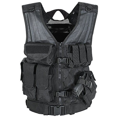 Voodoo Tactical 20-8112001330 Men's Msp-06 Entry Assault Vest, Large/XXL, Black
