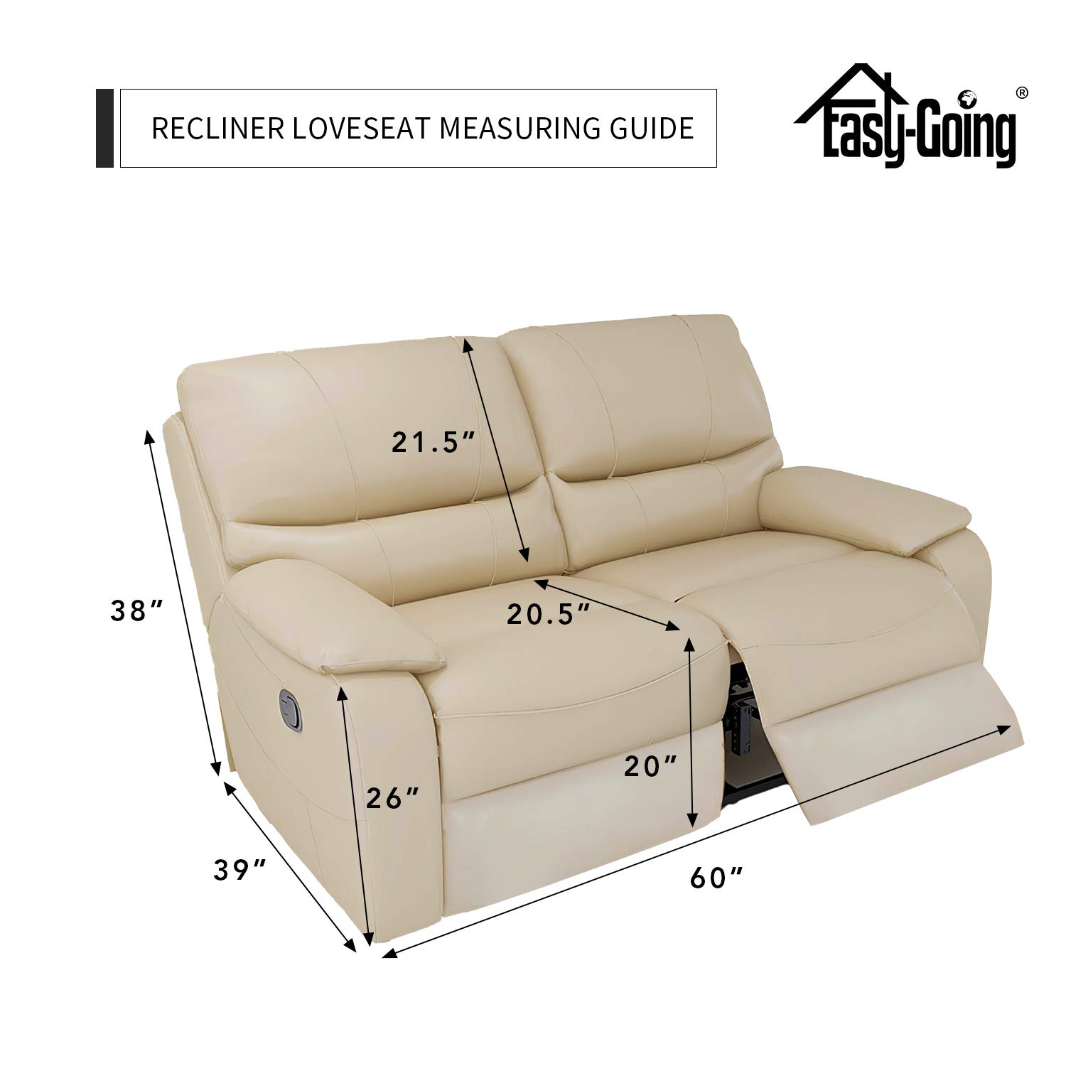 Easy-Going 6 Pieces Recliner Loveseat Stretch Sofa Slipcover Sofa Cover Furniture Protector Couch Soft with Elastic Bottom Kids, Spandex Jacquard Fabric Small Checks Chocolate