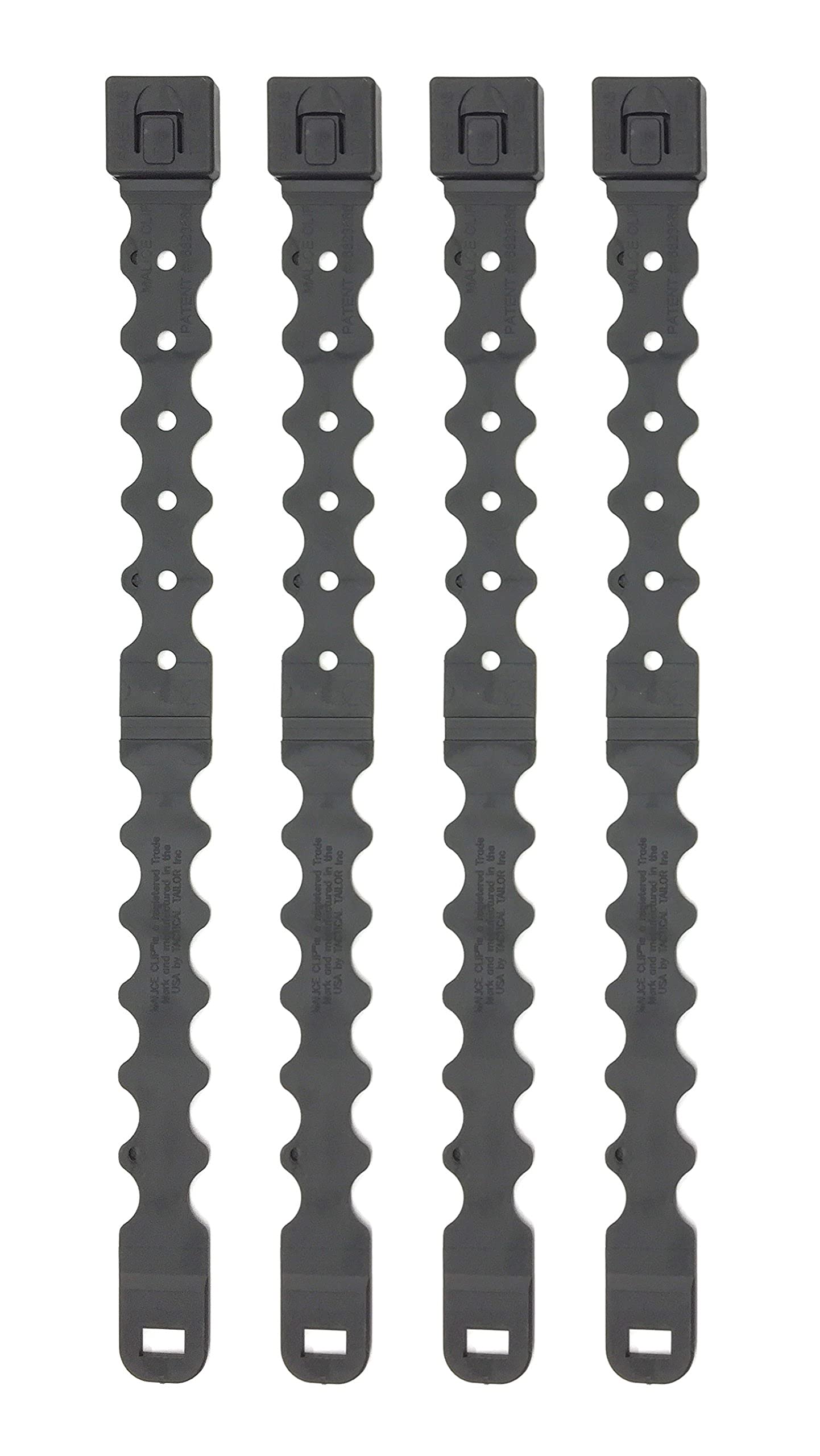 YBW Tactical Tailor Fight Light Malice Clips - 4 Pack (Long) (Black)