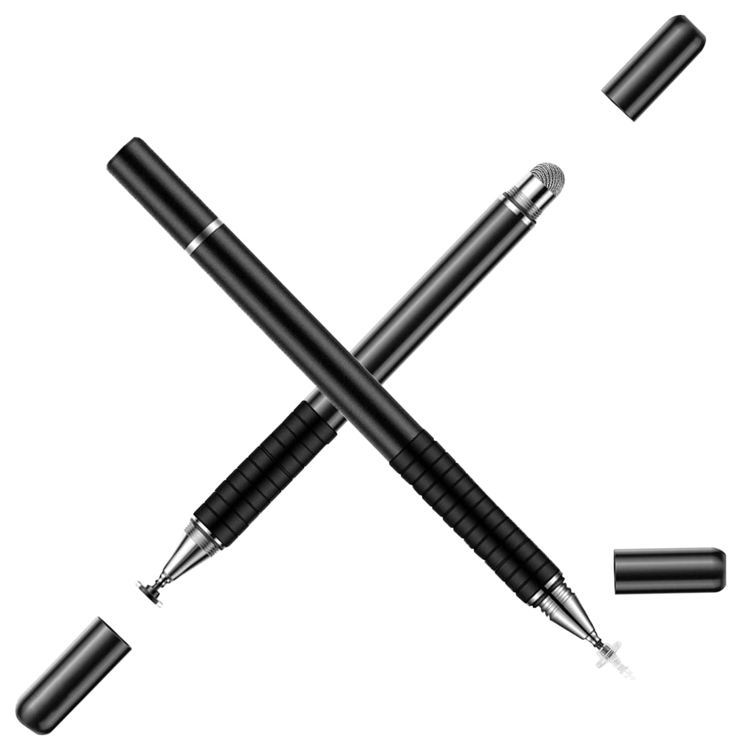 ORIbox Universal Stylus Pencil, Disc Stylus Touch Screen Pens for All Capacitive Touch Screens Cell Phones(2 in 1 Precision Series), Black (Oribox Stylus Pen P1PEN)