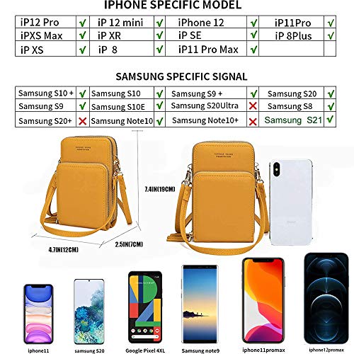 Small Crossbody Shoulder Cell phone Bag for Women,Cellphone Bags Card Holder Wallet Purse and Handbags