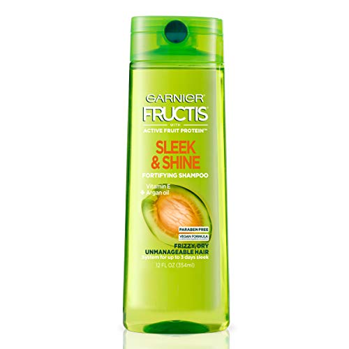 Garnier Fructis Sleek and Shine Shampoo for Frizzy Hair, 12.5 Ounce