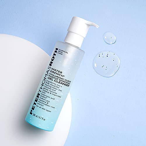 Peter Thomas Roth | Water Drench Hyaluronic Cloud Makeup Removing Gel Cleanser | Hydrating Facial Cleanser with Hyaluronic Acid Removes Makeup