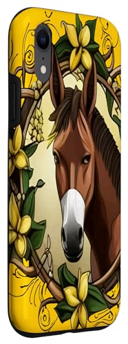 iPhone XR Mule Surrounded By A Wreath Of Yellow jessamine Tattoo Art Case