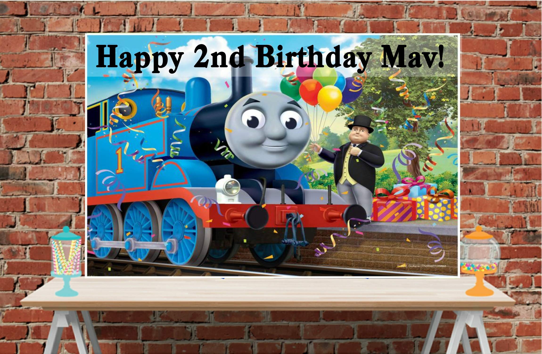 2x4 Thomas The Train Vinyl Banner Next Day Shipping