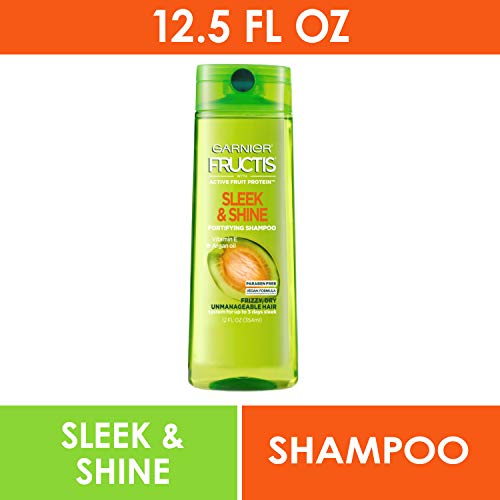 Garnier Fructis Sleek and Shine Shampoo for Frizzy Hair, 12.5 Ounce