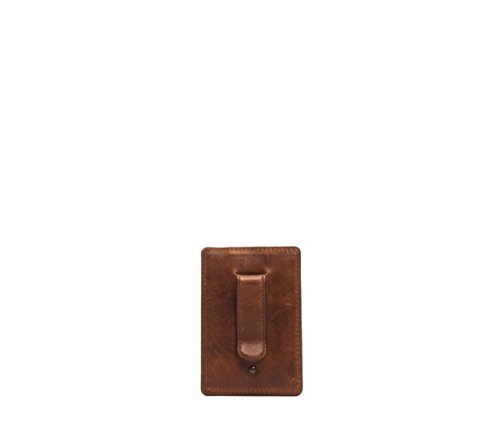 FRYE Men's Logan Money Clip Card Case, Cognac, One Size