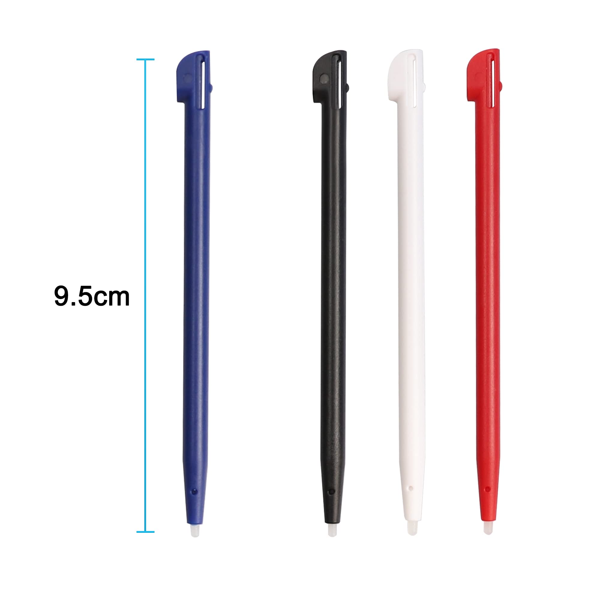 2DS Stylus Pen, Xahpower Replacement Stylus Compatible with Nintendo 2DS, 4 in 1 Combo Touch Styli Pen Set Multi Color for 2DS