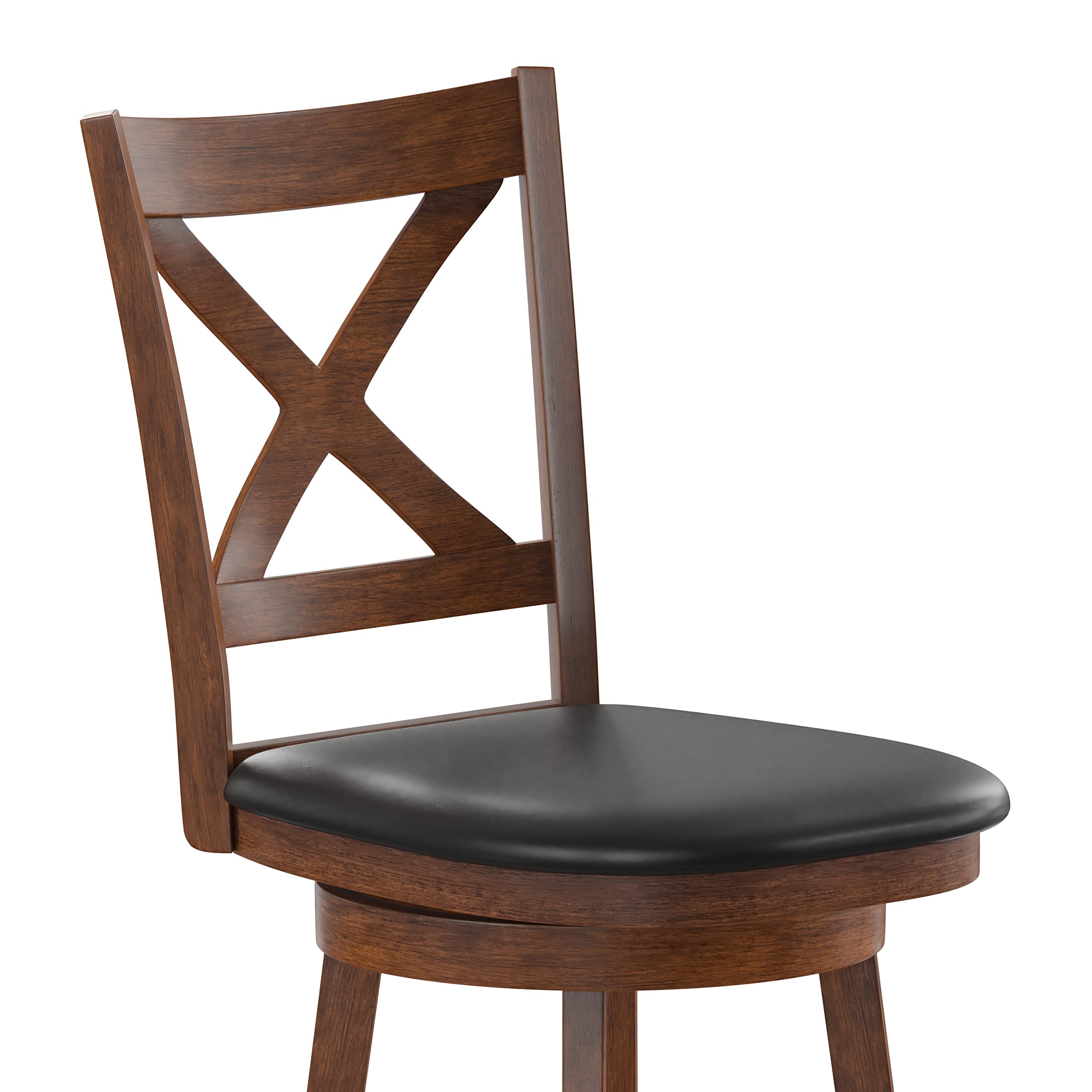 Taylor & Logan Francis Classic Wooden Swivel Counter Stool in Antique Oak
