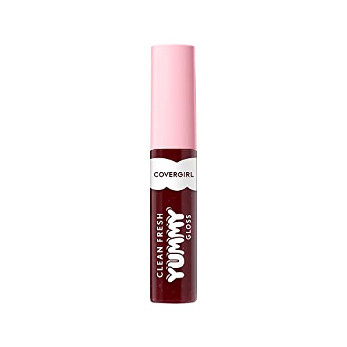 COVERGIRL Clean Fresh Yummy Gloss – Lip Gloss, Sheer, Natural Scents, Vegan Formula - Acai You Later