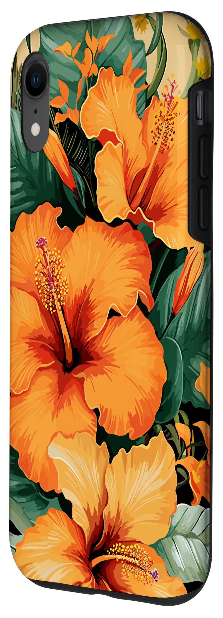 iPhone XR Tropical Hawaiian Flower, Yellow Hibiscus, Floral Exotic Case