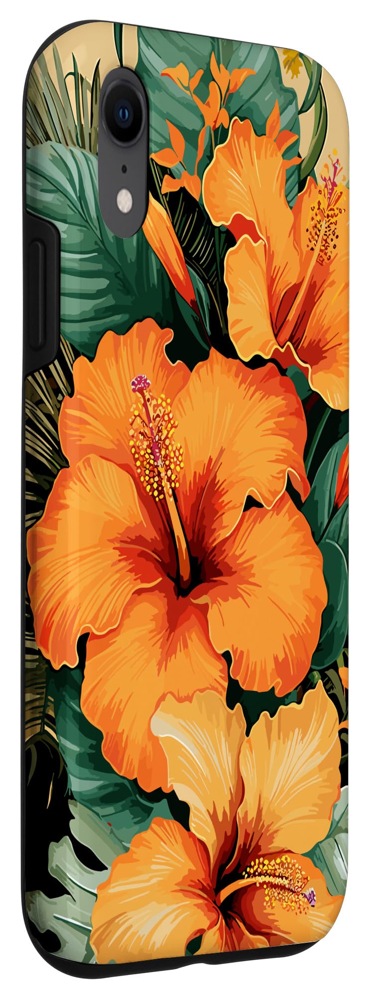 iPhone XR Tropical Hawaiian Flower, Yellow Hibiscus, Floral Exotic Case