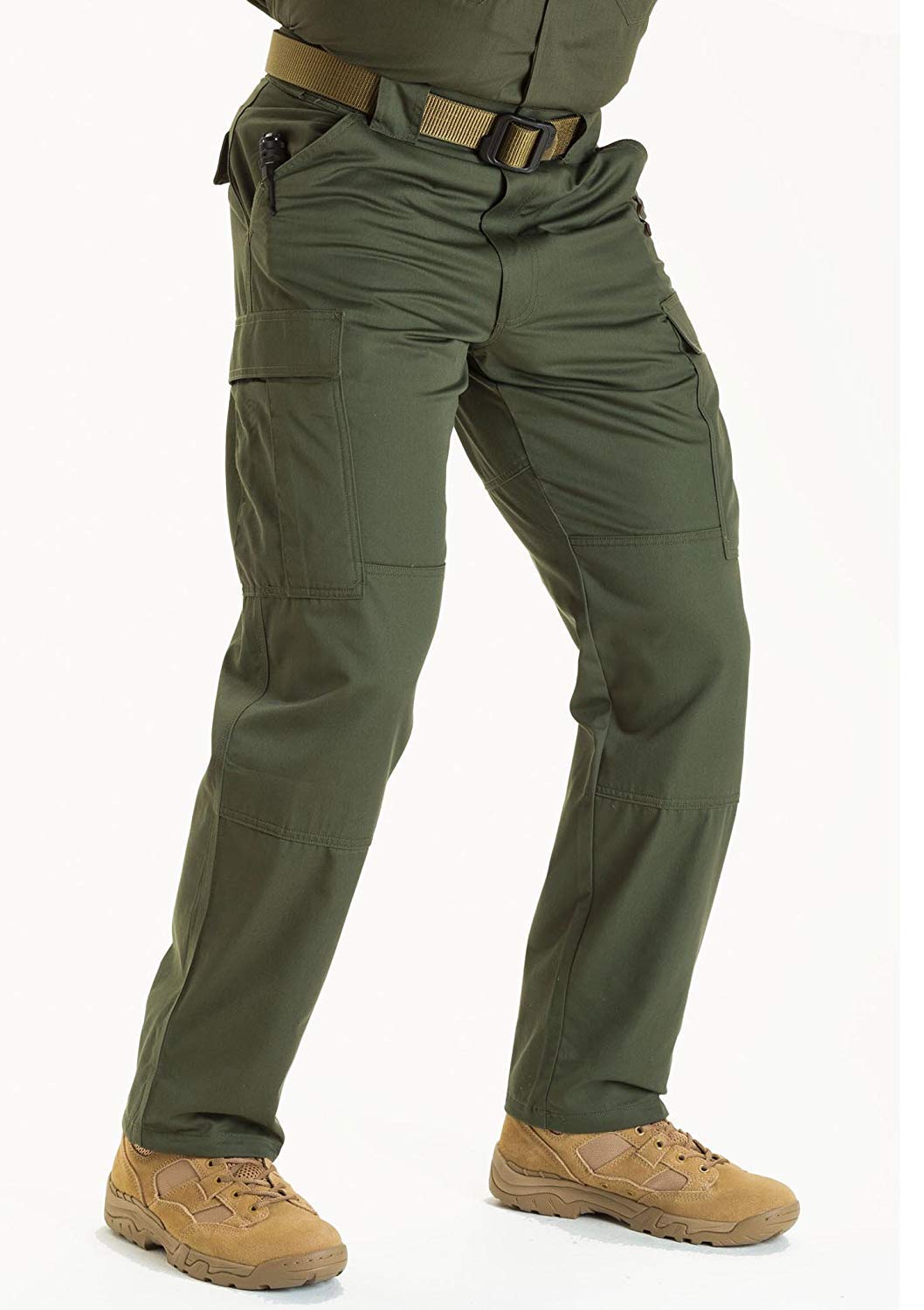 5.11 Tactical Men's Twill TDU Pants, Poly-Cotton Fabric, TecTac System Compatible, TDU Green, X-Small, Long, Style 74004