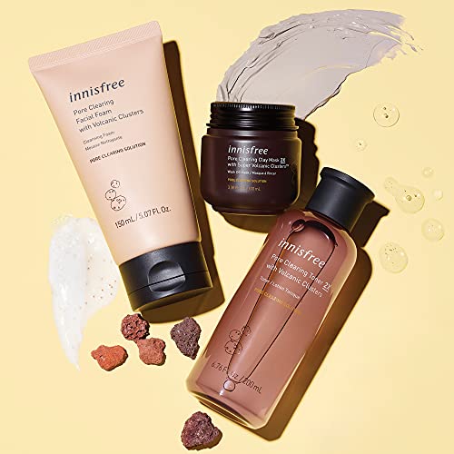 innisfree Pore Clearing Clay Mask 2X Super Volcanic Clusters Face Treatment, 3.38 Fl Oz (Pack of 1)
