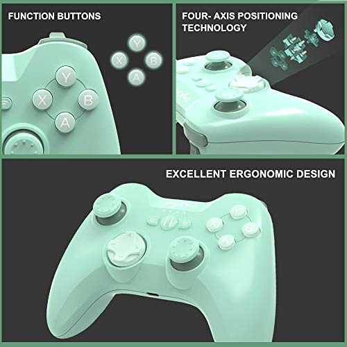 PXN Mfi Game Controller for IPhone Speedy(6603) IOS Gaming Controllers for Call of Duty Gamepad with Phone Clip for Apple TV, Ipad, IPhone (Green)