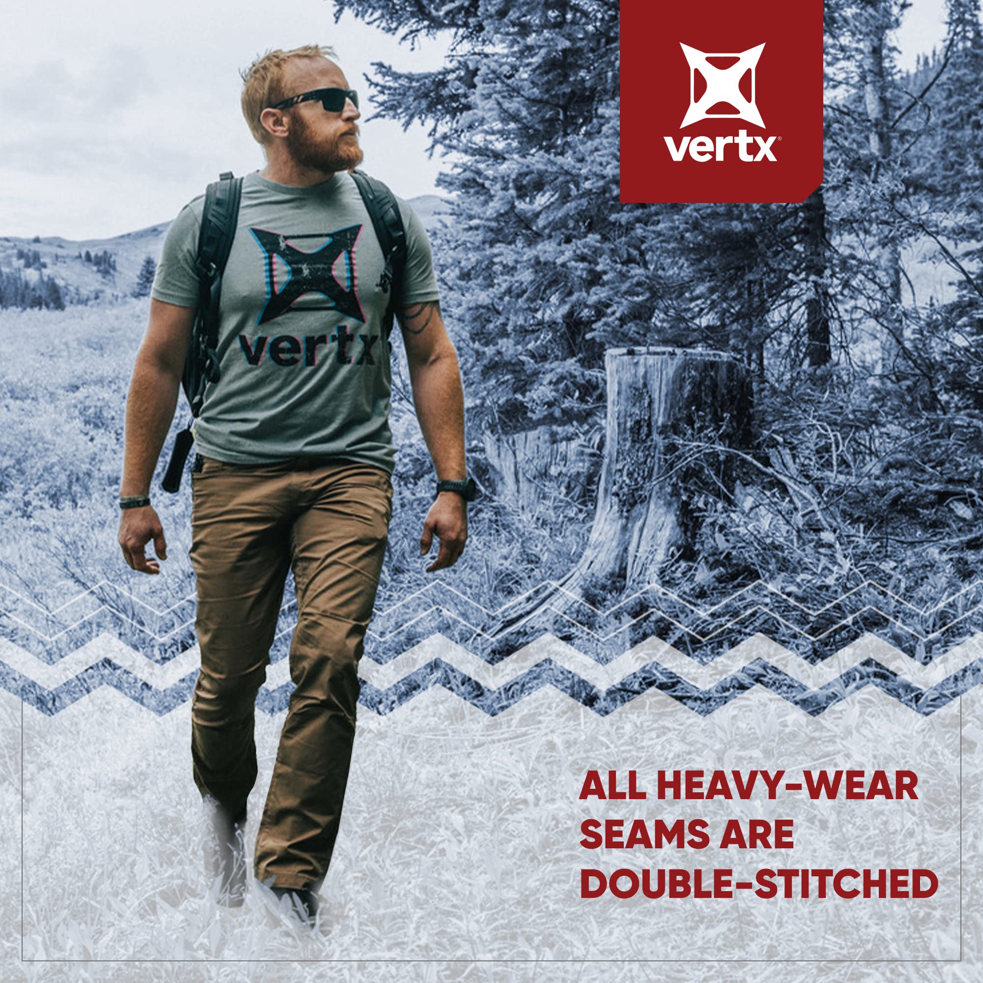 Vertx Men's Standard Cutback Technical Pants Tactical Gear with Pockets Lightweight Stretch Quick Dry Odor Control Athletic Cut Outdoor Pant, Shock Cord, 32x30
