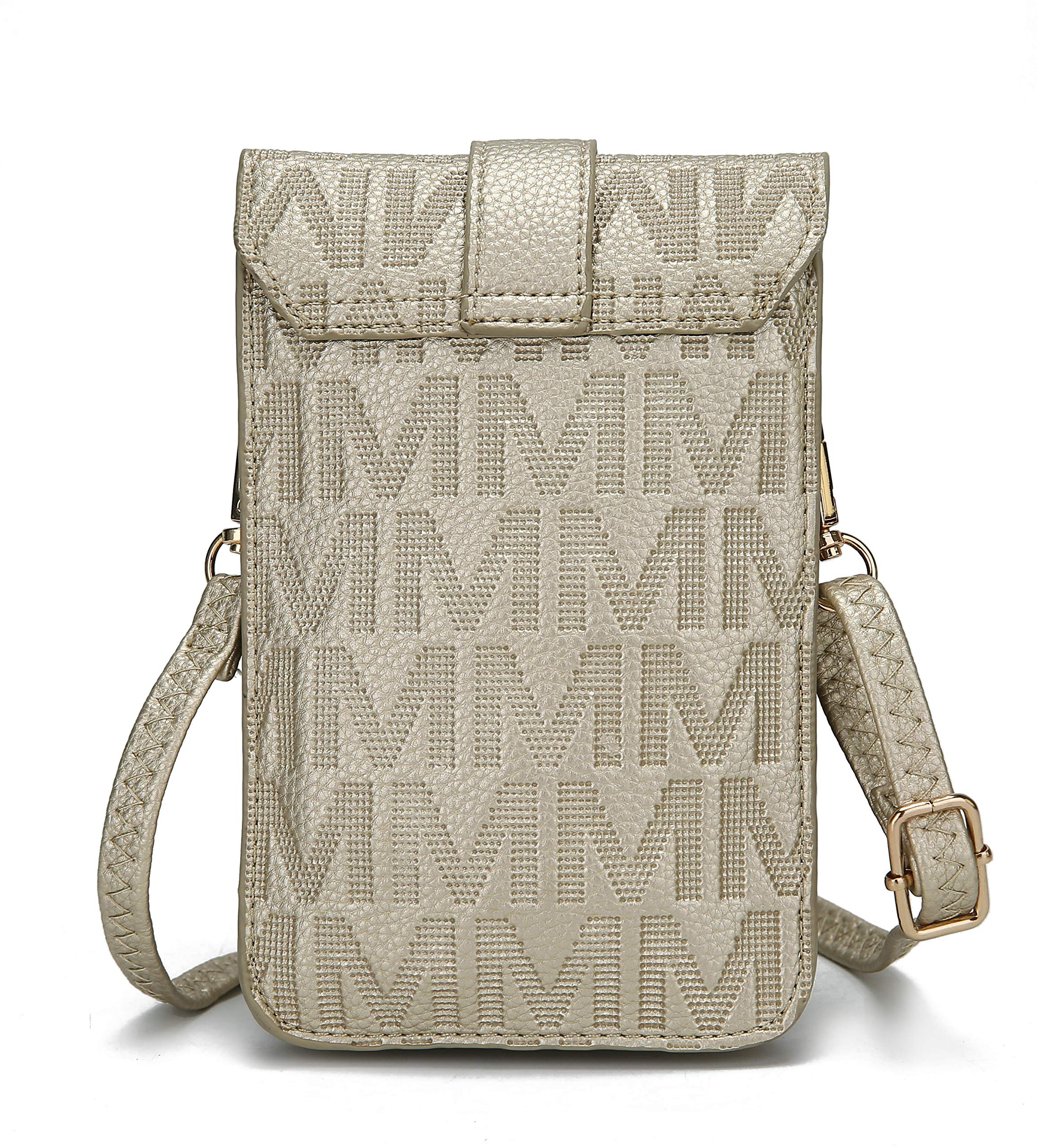 MKF Small Crossbody Cell Phone Purse Wallet for Women – PU Leather Cellphone Bag – Case with Shoulder Strap