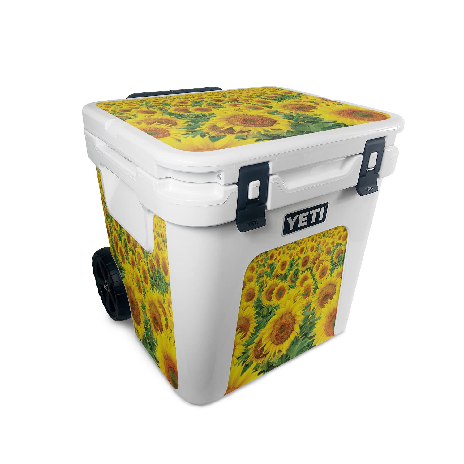 MightySkins Skin Compatible with Yeti Roadie 48 Wheeled Cooler - Sunflower Field | Protective, Durable, and Unique Vinyl Decal wrap Cover | Easy to Apply, Remove, and Change Styles | Made in The USA
