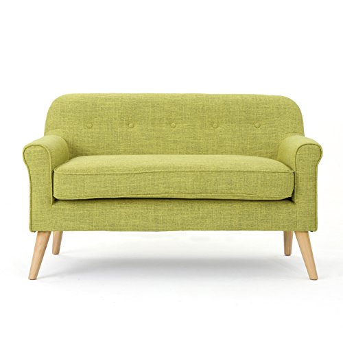Christopher Knight Home Mariah Mid-Century Modern Loveseat, Muted Green