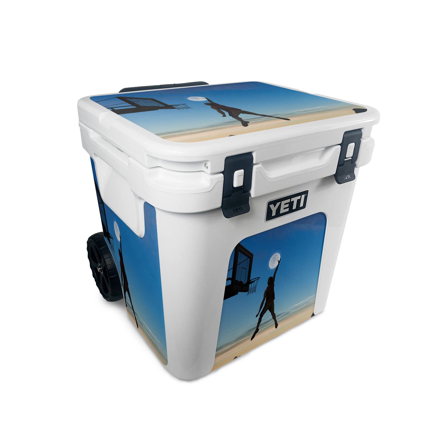 MightySkins Skin Compatible with Yeti Roadie 48 Wheeled Cooler - Moon Dunk | Protective, Durable, and Unique Vinyl Decal wrap Cover | Easy to Apply, Remove, and Change Styles | Made in The USA