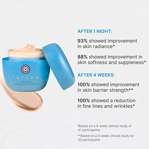 TATCHA Firming Nourishment AM + PM Duo: The Silk Cream + Indigo Overnight Repair