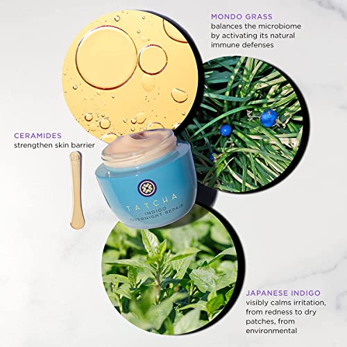 TATCHA Firming Nourishment AM + PM Duo: The Silk Cream + Indigo Overnight Repair