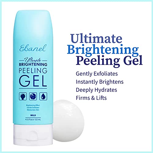 Ebanel Exfoliating Face Scrub Peeling Gel with Aloe, Honey, Peptides, 4.12 oz (122 ml)