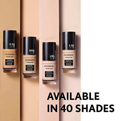 COVERGIRL TruBlend Matte Made Liquid Foundation, Buff Beige, 1 Fl Oz (Pack of 1)