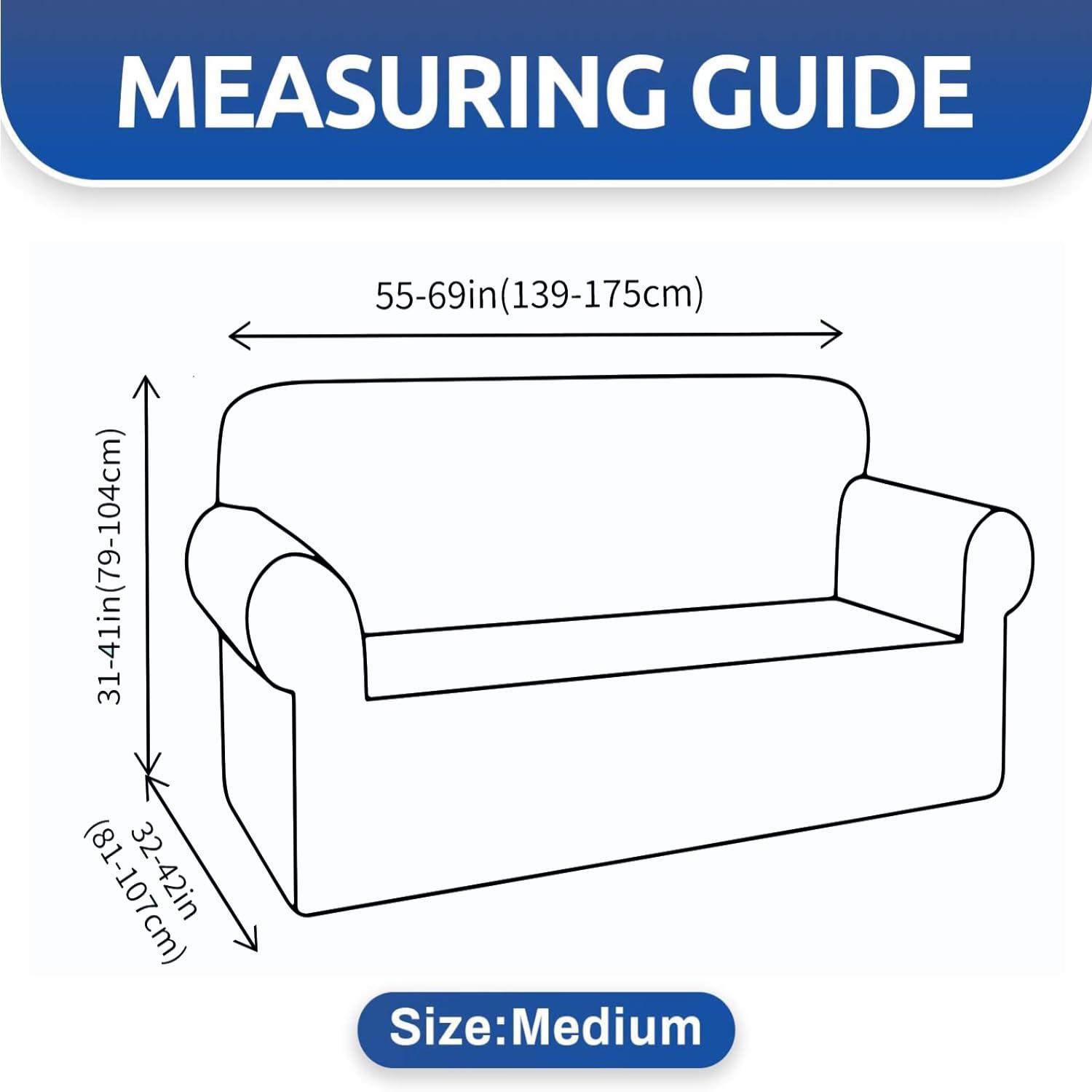 YEMYHOM Couch Cover Latest Jacquard Design High Stretch Sofa Covers for 2 Cushion Couch, Pet Dog Cat Proof Loveseat Slipcover Non Slip Magic Elastic Furniture Protector (Loveseat, Light Gray)