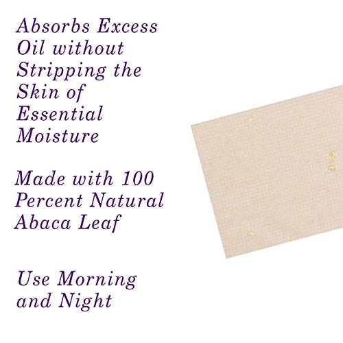 Tatcha Aburatorigami Blotting Papers: 100% Natural Abaca Leaf & Gold Flakes Absorb Excess Oil (40 Pack)