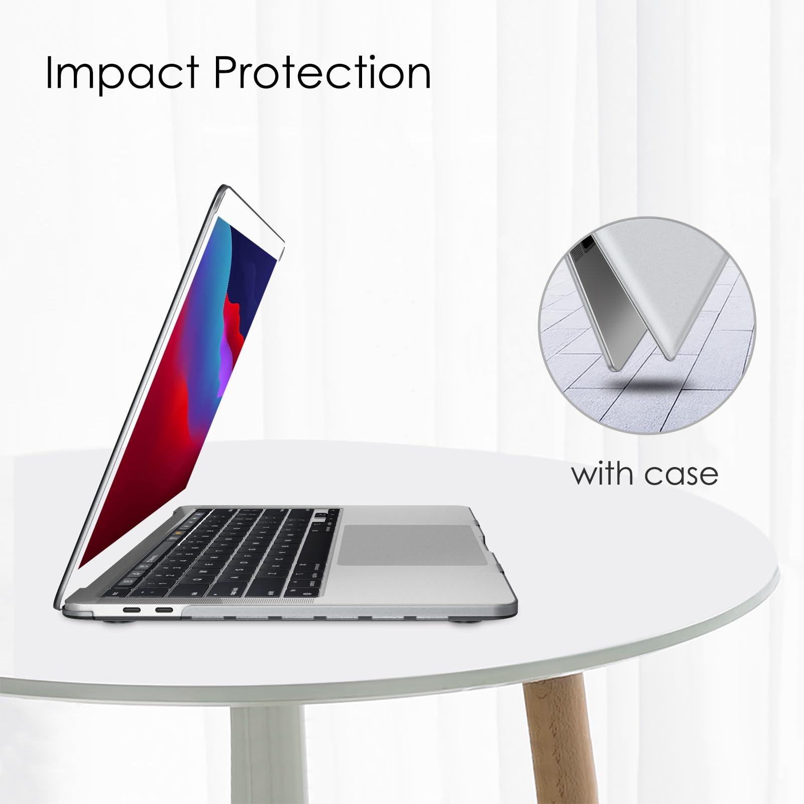 Fintie Case for MacBook Pro 13 Inch A2338(M2 M1) A2251 A2289 A2159 A1989 A1706 A1708 (2016-2021 2022 2023 Release) with/Without Touch Bar- Snap On Hard Shell Case Cover, Frost Gray