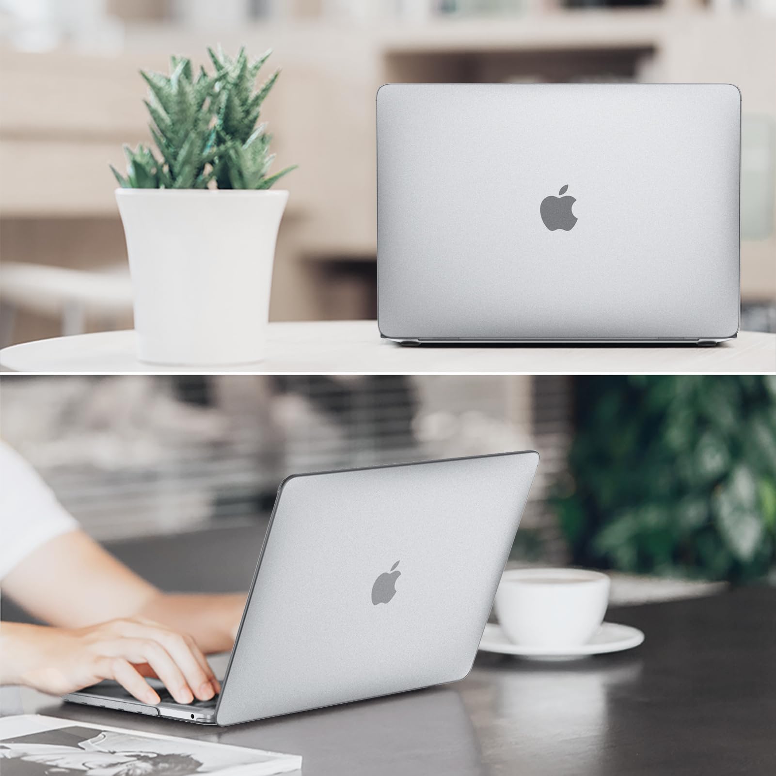 Fintie Case for MacBook Pro 13 Inch A2338(M2 M1) A2251 A2289 A2159 A1989 A1706 A1708 (2016-2021 2022 2023 Release) with/Without Touch Bar- Snap On Hard Shell Case Cover, Frost Gray
