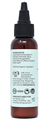 Dry Shampoo Volume Powder. Natural and Organic Ingredients. For Blonde and Dark Hair. Lavender Oil Scented.