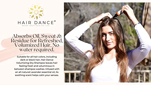 Dry Shampoo Volume Powder. Natural and Organic Ingredients. For Blonde and Dark Hair. Lavender Oil Scented.