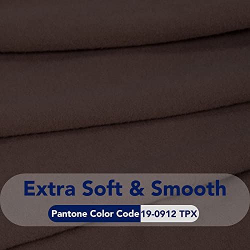 PureFit Super Stretch Sofa Slipcover – Spandex Non Slip Soft Couch Sofa Cover, Washable Furniture Protector with Non Skid Foam and Elastic Bottom for Kids, Pets （Loveseat, Chocolate）