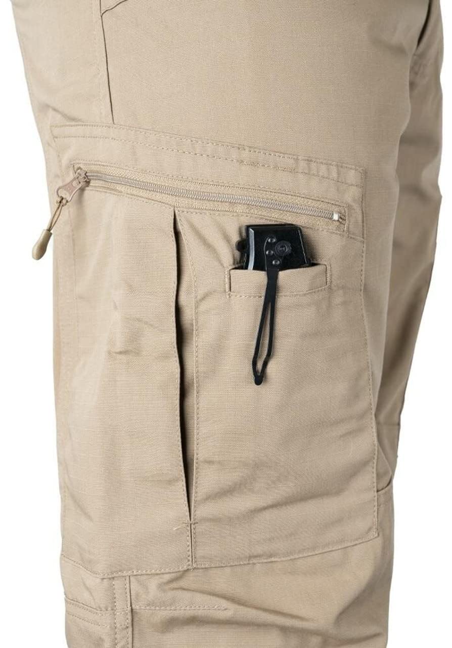 LAPG Men's Atlas Stretch Tactical Cargo Pants, Durable & Lightweight Ripstop Work Pants, Outdoor Hiking Pants for Men - Navy - 36 x 34