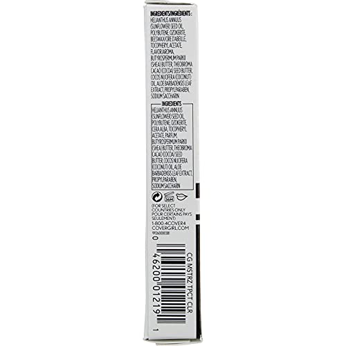 CoverGirl Outlast Lipcolor Moisturizing Topcoat Clear [500] 0.06 oz (Pack of 4)