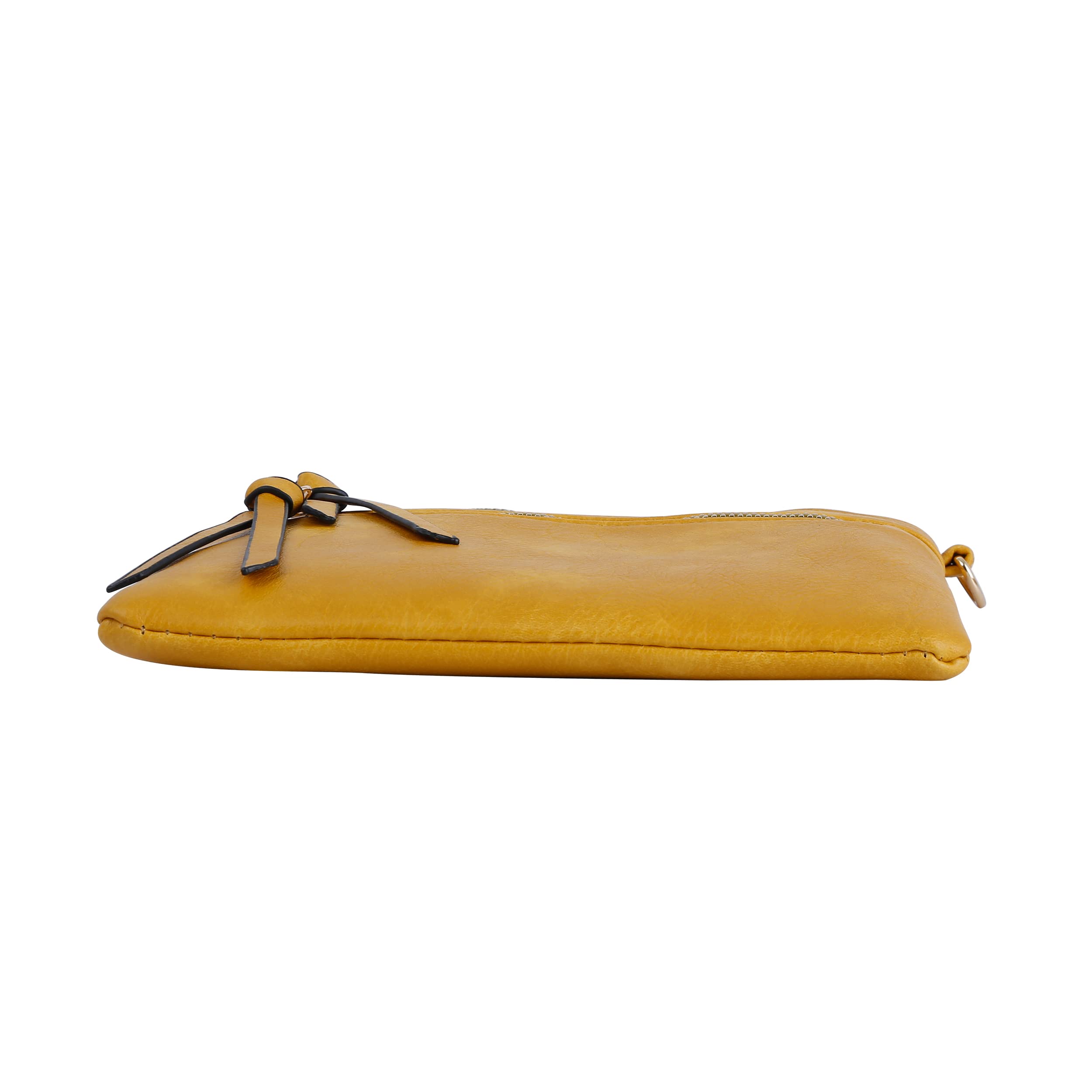 DELUXITY Designer Fashion Crossbody for Women (Mustard)